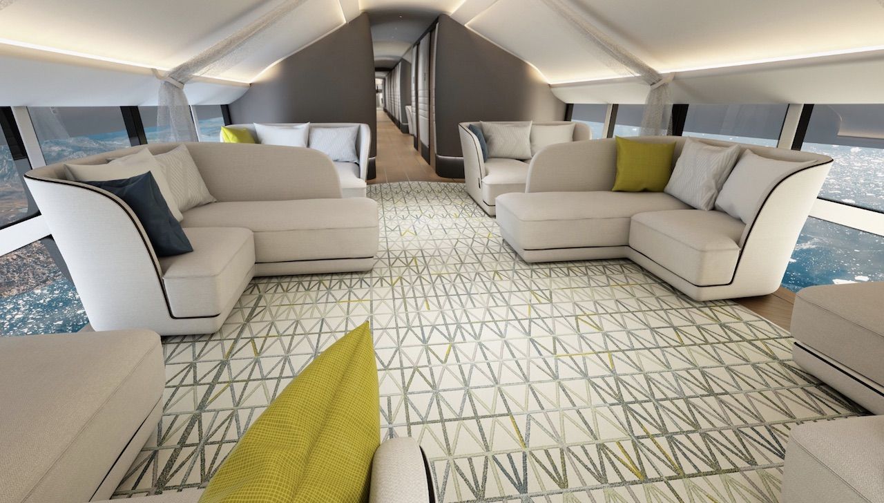 New glass-floored Airlander 10 airline looks like a flying yacht