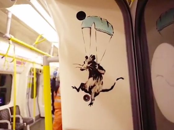 New Banksy art about COVID-19 in London Underground